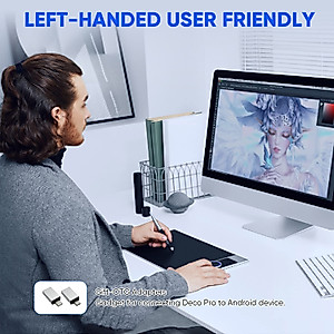 XPPen Deco Pro MW Bluetooth Drawing Tablets 11 Inches Wireless Drawing Tablets 8 Customizable ExpressKeys Art Tablet with 2 Dial Wheels Pen Tablet for Drawing, Painting and Remote Learning