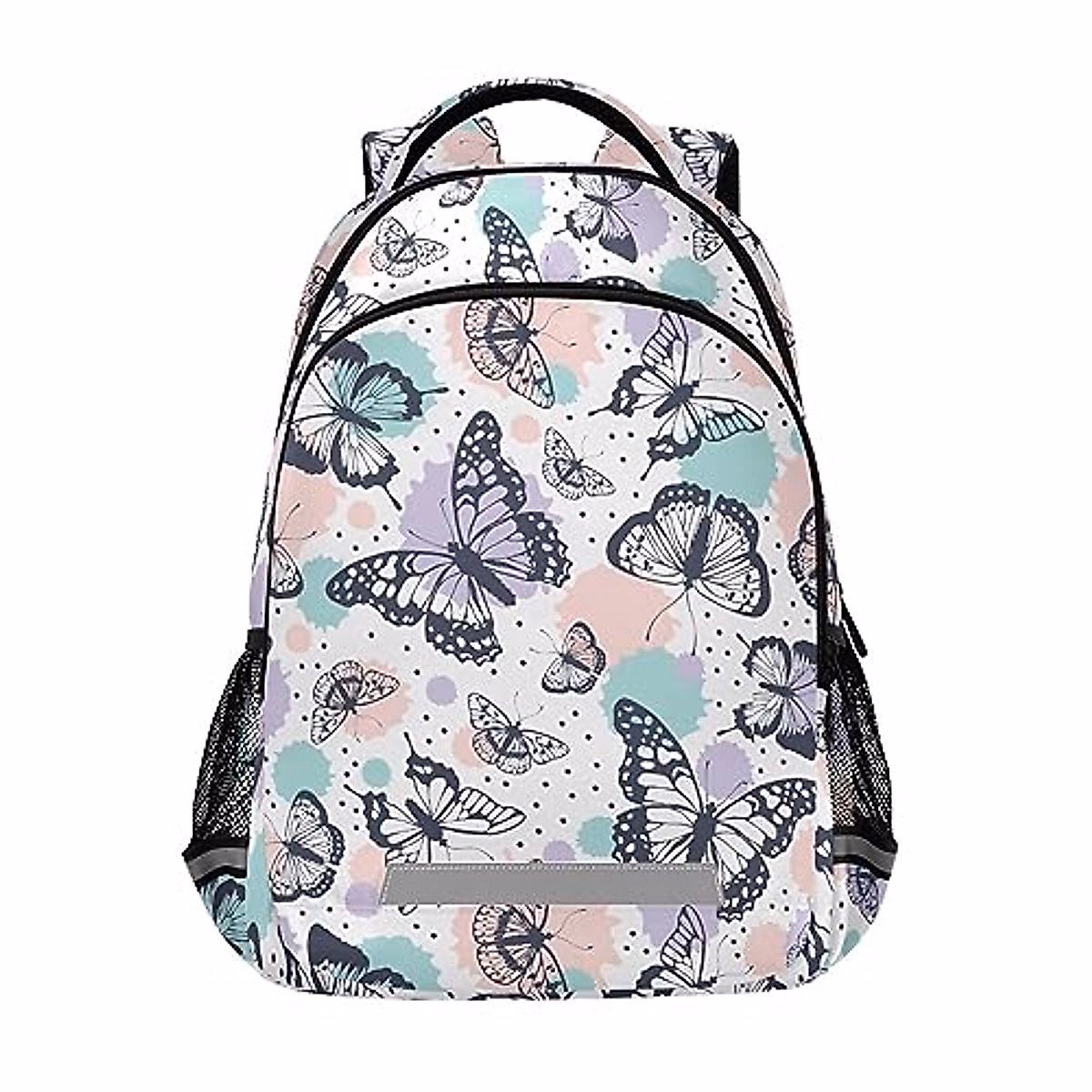 JHKKU Tie Dye Butterfly Backpack for Girls Boys School Bags Teen Personalized Bookbag, Lightweight Laptop Bag Travel Backpacks