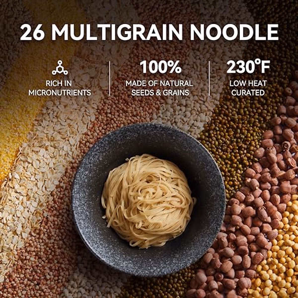 Zhuangmian Vegan Noodles, Non-Fried Ramen Noodles, Flaxseed Oil, Tomato & Mushroom Flavor, Low-Fat High-Fiber, 6-Pack (600g)