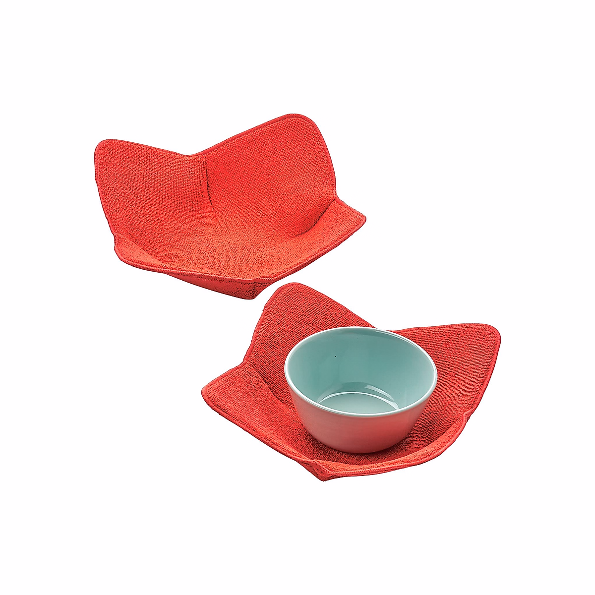 Kitchen Plate Hugger for Microwave| Hot Pads for Microwaves | Microwave Oven Mitt | Bowl Cozy | Food Huggers | Microwave Plate and Bowl Huggers | 2 Pack