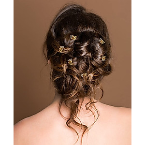 Wecoe 30 Pcs Small Butterfly Hair Accessories: Tiny Mini Claw Clips in Rose Gold, Silver, Black Metal - Cute Decorative Hair Clips for Kids, Toddlers, Women - Christmas Gift