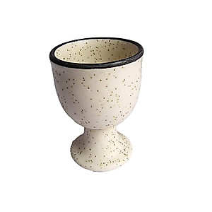 Soft Boiled Egg Holder | Ceramic Egg Cup Set | Ceramic Egg Holder Pottery Housewarming Gift set of 2 (Ivory)