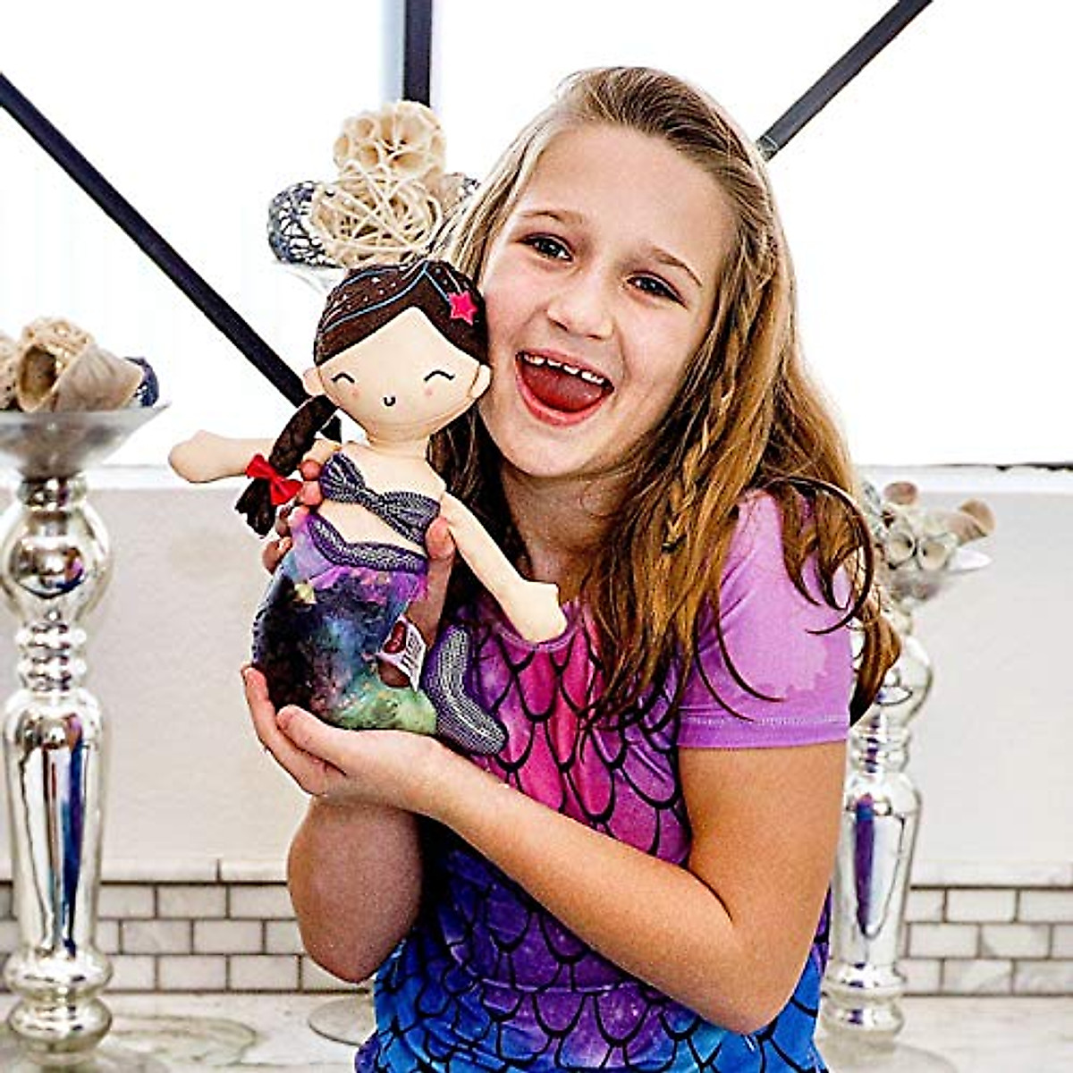 ADORA Mermaid Magic Dolls with Color-Changing Tail, Ultra-Plush Toy Doll Made with Premium and Machine Washable Materials, Birthday Gift for Ages 1+ - Coral