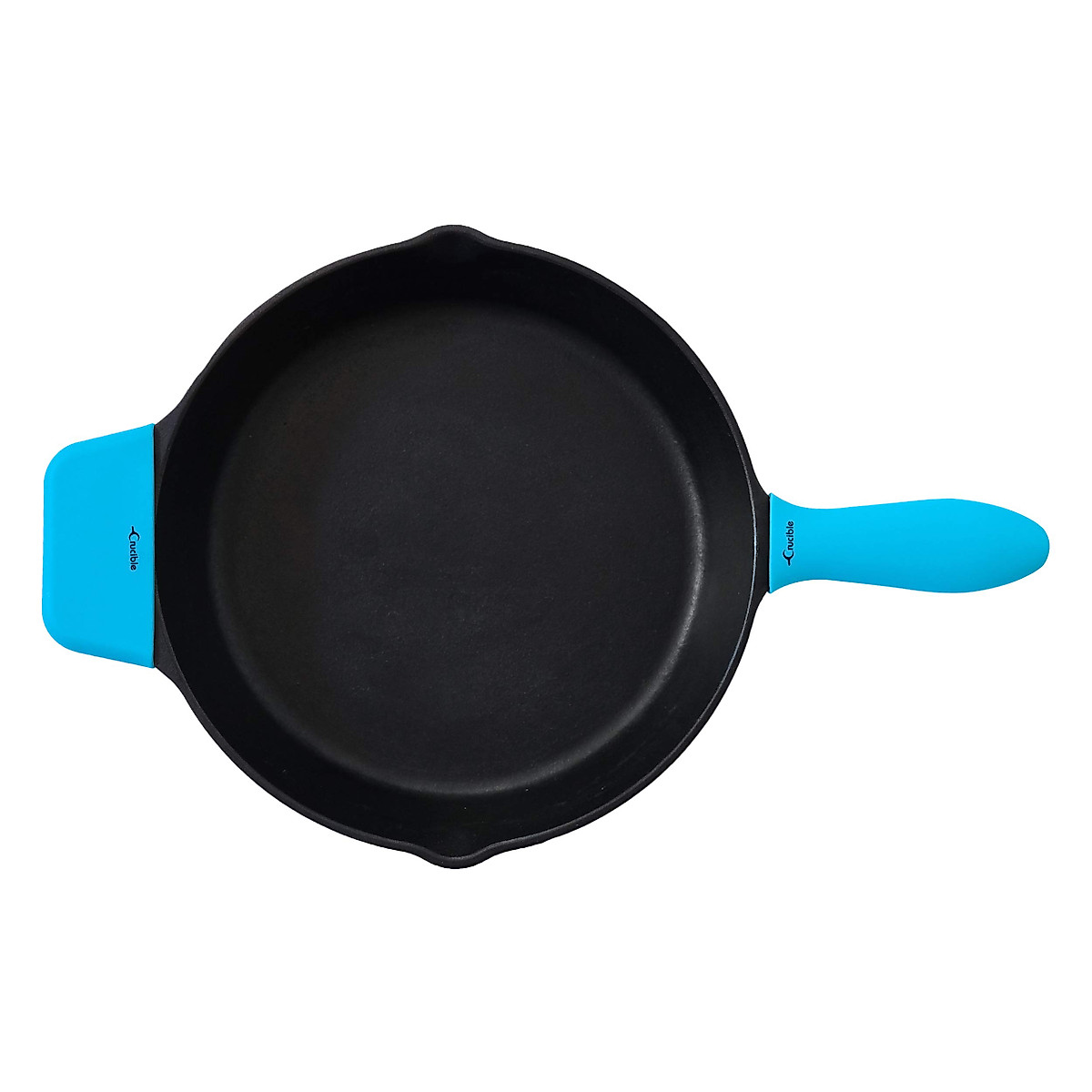 Silicone Hot Handle Holders, Potholders (5-Pack Mix Turquoise) for Cast Iron Skillets, Pans, Frying Pans & Griddles, Metal and Aluminum Cookware Handles - Sleeve Grip, Handle Cover