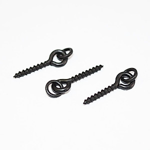 Ctzrzyt 50pcs Carp Fishing Boilie Screw with Solid Ring Bait Tool Chod Rigs Carp Fishing Hair Tackle Accessory