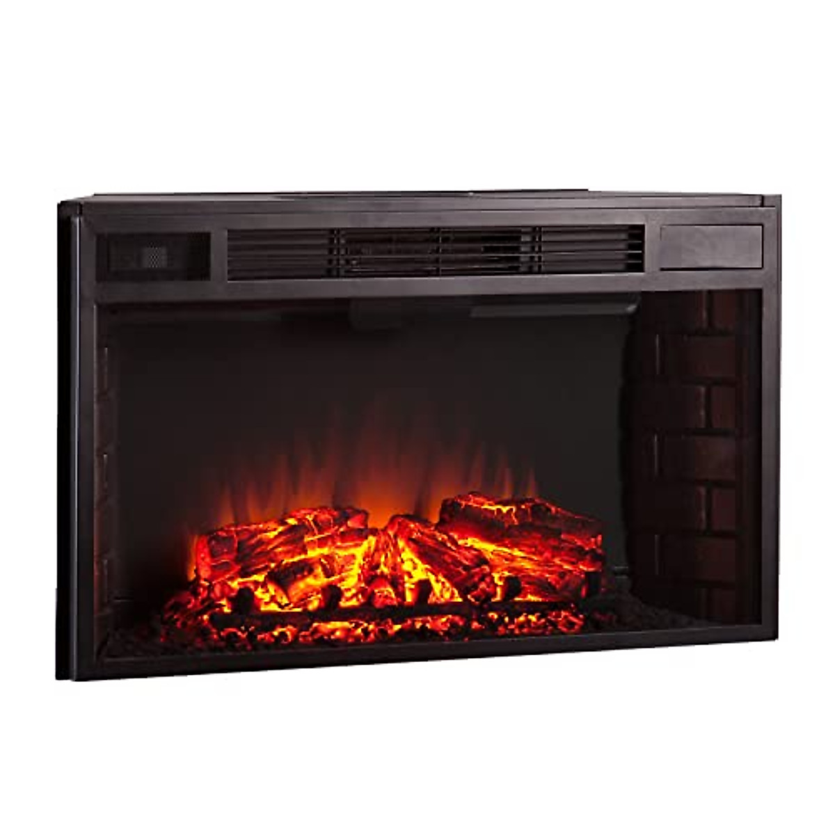 SEI Furniture 33” Widescreen Electric Firebox w/Remote Control, Black