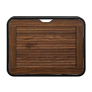 Walker Edison Modern Wood and Metal Wall Mounted Writing Desk Home Office Workstation Small, 24 Inch, Dark Walnut