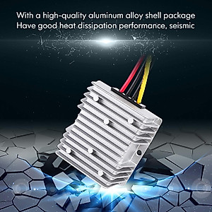 SUPERNIGHT Voltage Reducer DC 48V to 12V 30A 360W Step Down Converter, IP68 Waterproof Voltage Regulator, Voltage Reducer 48V to 12V Golf Cart Club Car forklifts (DC48V to 12V 30A)