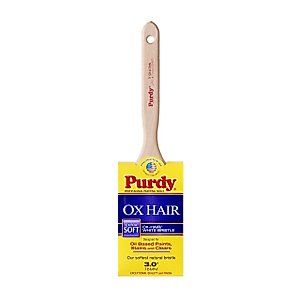 3” Purdy 144300030 Ox-O-Thin Flat Sash Paint Brush, Ox-Hair