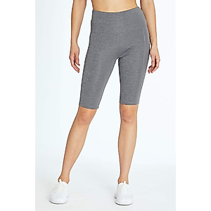 Bally Total Fitness High Rise Bermuda Short, Heather Charcoal, Large