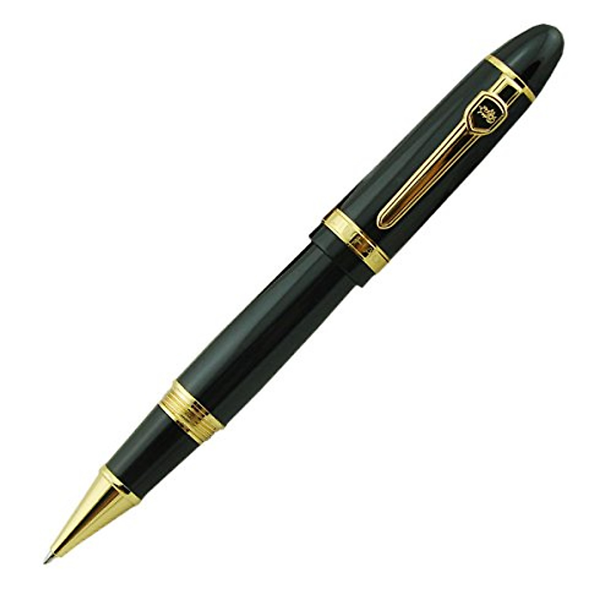 Jinhao 159 Blac Rollerball Pen Heavy Big Pen (Gold Trim)