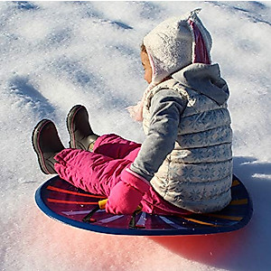 Flexible Flyer F26 Foam Snow Saucer Sled. Round SNO Disc Slider, 26"