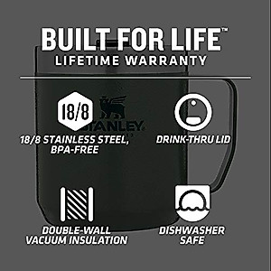 Stanley The Legendary Camp Mug 12oz Hammertone Green