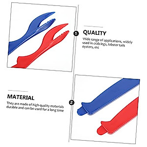 SWOOMEY 6pcs Crab Eating Tool Lobster Claw Lobster Pick Crab Opener Tools Blue Outfit Kitchen Utensil Sets Lip Gloss Set Crab Needles Crab Eating Gadgets Kitchen Tools Plastic Walnut Blush