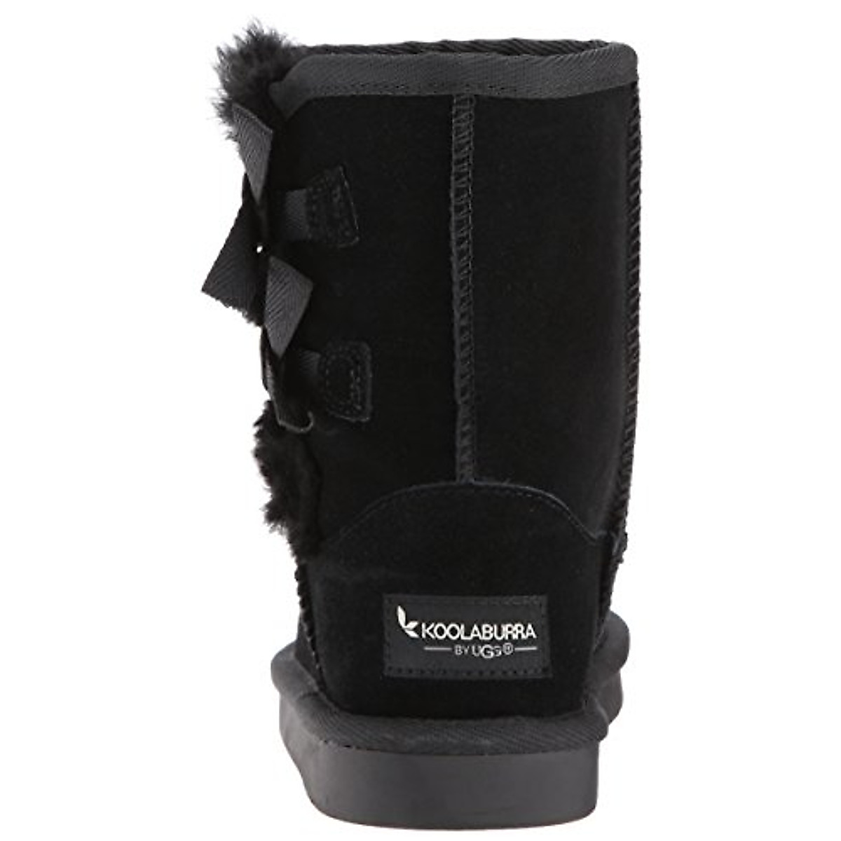 Koolaburra by UGG Girls' Victoria Short Fashion Boot, Black, 02 Youth US Little Kid