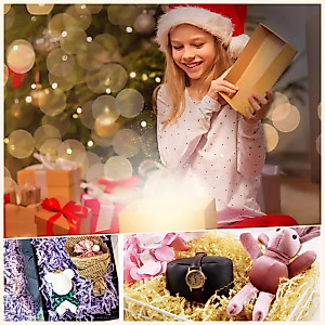 YHXKJ Crinkle Paper for Gift Box (1/2 LB) Crinkle Cut Paper Shred Filler,Shredded Paper Filler Packing Gift Wrap Easter Basket Grass Filler-Bright Orange