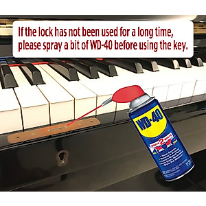 NeoPRO Piano Lock Key Generic fit for YAMAHA KAWAI Upright(Vertical) Grand(Baby) Piano (YAMAHA Upright Piano)