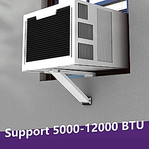 Mxclimate AC Window Air Conditioner Support Bracket,Support Up to 85 lbs Light Duty, Easy to Install Universal A/C Unit Mount for 5000-12,000 BTU