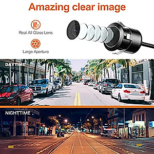 Reverse Backup Camera,HD Night Vision Back Up System, Universal for Pickup Truck Car SUV 170° Perfect Angle Night Vision IP69 Level Waterproof 2.0 Generation