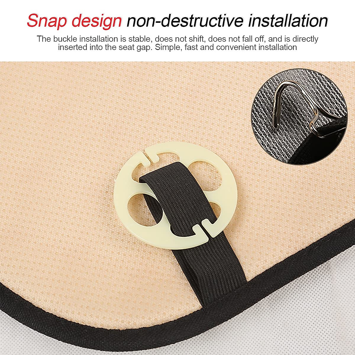 3PCS Set Car Seat Cushion for Front and Back Seat, 3D Soft Linen Breathable Auto Seat Cover, Comfort Non-Slip Rubber Bottom Universal for Most Cars (Black/Gold/3PCS)