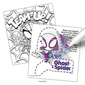 Marvel Spidey and His Amazing Friends 20 Page Imagine Ink Magic Pictures Coloring Book with 1 Mess Free Marker