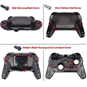 eXtremeRate Splattering Paint Replacement Full Set Shell for Nintendo Switch & Switch Pro Controller