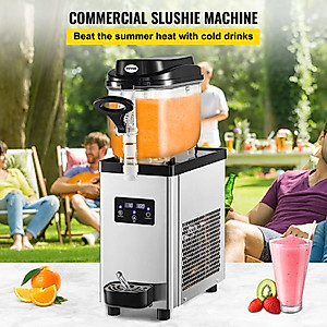 VEVOR Margarita Machine, 6L/1.6 Gallons 25 Cups Commercial Slushy Machine, Slushie Machine 300W 110V, Commercial Margarita Maker, Frozen Drink Machine for Supermarkets Cafes Restaurants Bars Home Use