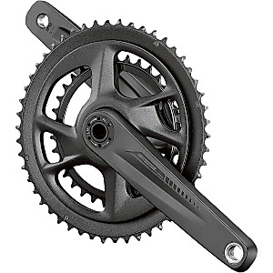 Full Speed Ahead - Omega Adventure Series Aluminum Double Crankset | MegaExo and ABS Technology | for Road and Gravel | 10/11 and FSA 11 Speed Compatible | 30/46T 172.5mm