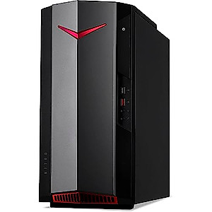 acer Nitro 50 Gaming Desktop Computer | 12th Generation Intel Hexa-Core i5-12400F (Beats i7-10700F) | 32GB DDR4 2TB SSD | Nvidia GeForce GTX 1650 4GB Graphic | USB-C DVI Win11 Black + HDMI Cable