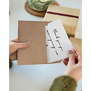 WeddingGiftsWedding 6 Pieces Wedding Day Card, Thank You for Marrying Us, Thank You Card for Officiant, Priest, Minister, Judge, Pastor Gifts. （Thank You B）