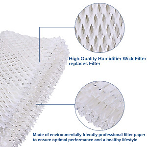 cherliyy 4 Pack WF2 Humidifier Replacement Filters Compatible with/Replacement for Filters Vicks & Kaz 3020, V3100, V3500, V3500N, V3600, V3800, V3850, V3900, ECM-250i, ECM-500, WA-8D