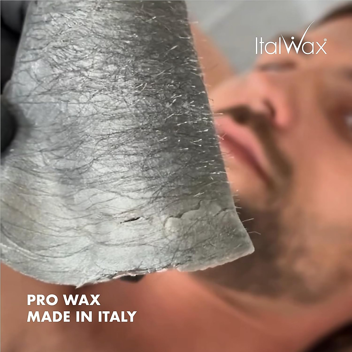 Italwax Pour Homme - 1kg / 2.2lb - Hard wax beads for hair removal - Special for man - Natural formulation - Easily removes coarse hairs - Ideal for barber shops