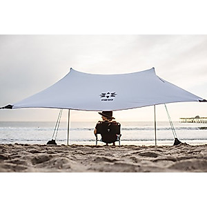 2 Pack of Neso Lightweight Water Resistant Beach Chairs with Shoulder Strap and Slip Pocket - Folds Thin(Black)