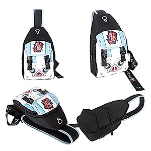 Anime Cosplay Shoulder Bag,Hashibira Inosuke Students Bookbag Backpack School Bag Daypack