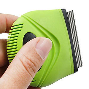 Pet Life ® 'Grazer' Handheld Travel Grooming Cat and Dog Flea and Tick Comb