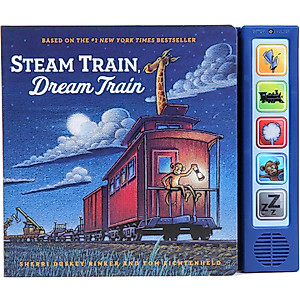 Steam Train, Dream Train Sound Book: (Sound Books for Baby, Interactive Books, Train Books for Toddlers, Children's Bedtime Stories, Train Board Books) (Goodnight, Goodnight, Construc)