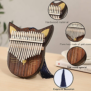 kalimba thumb piano 17 key finger piano musical instrument gift + shoulder bag
