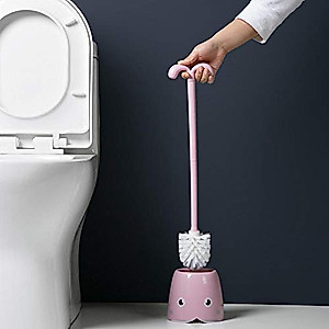 Bathroom Toilet Bowl Brushes,Toilet Brush,Deep Cleaner Toilet Brushes,Floor Standing Toilet Brush Set,for Home Hotel Bathroom-Blue