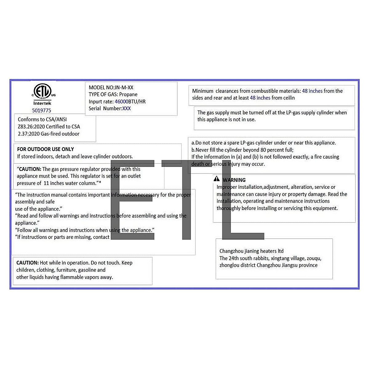 HQQ Outdoor Heaters 46000 BTU Umbrella natural gas patio heater for Natural Gas Adjustable Height Including 145-200cm(57-78in).Contains of 12-Foot-Long Natural Gas Hose.hammered Bronze