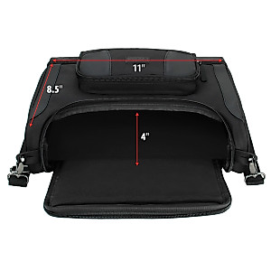 USA Gear Small Messenger Bag Compatible with Microsoft Surface Pro 11th Gen, Surface Pro 10, Pro 9, Pro 8 - Shoulder Bag Travel Tablet Bag Fits Surface Accessories, Charger, Keyboard, Mouse (Black)