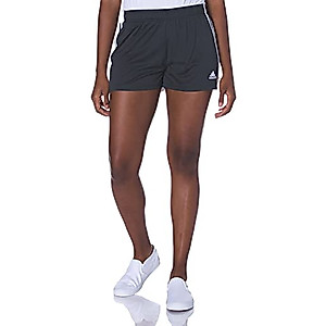 adidas Women's Tastigo 19 Shorts, Dark Heather Solid Grey/White, Large