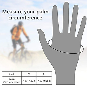 Accmor Cycling Gloves for Men Women, Bike Gloves Half Finger Road Bike MTB Gloves, Anti-Slip Shock-Absorbing Glove for Fitness Cycling Outdoor Sports