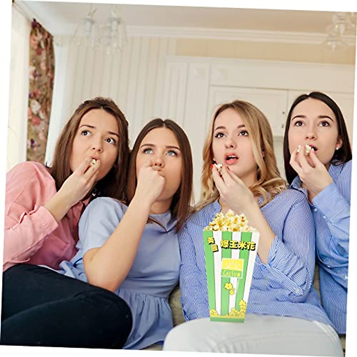 Gogogmee Food Containers Snack Box Container 100pcs Popcorn Boxes Ornament Container Popcorn Cases Popcorn Bucket Food Box Set Snack Paper Snack Container Snack Containers