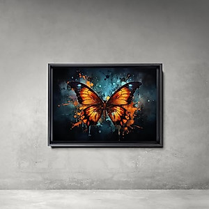 Abstract Painting Buy Canvas Wall Art, Butterfly Painting Art, Butterfly canvas, bedroom Butterfly wall art,Watercolor abstract Butterfly canvas painting
