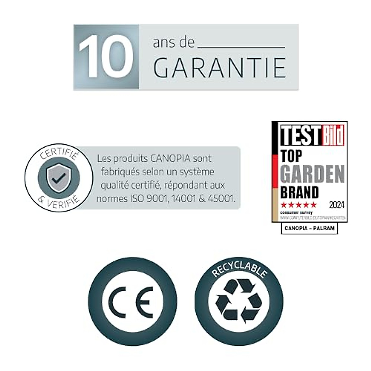 Palram - Canopia Palermo 3600 12' x 12' Gazebo