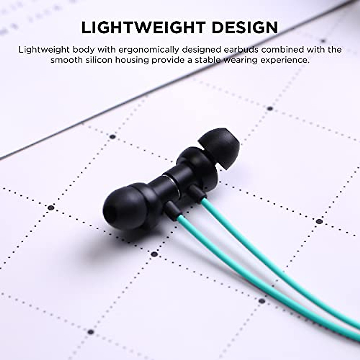 1MORE omthing Wireless Headphones, Bluetooth 5.0 Neckband Headphones,Earphones with Microphone for Sports, Premium Sound, 12H Playtime, Blue