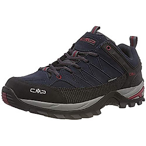 CMP Men's Low Rise Hiking Boots, Grey Asphalt Syrah 62bn, 6.5