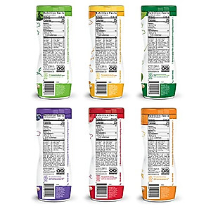 Happy Baby Organic Superfood Puffs, Variety Pack, 2.1 Ounce (Pack of 6)