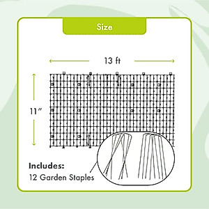 Homarden Outdoor Training Mat for Cats (13 ft) - Cat Scat Mat Indoor and Outdoor - Cat Spikes with 12 Garden Staples to Keep of Dog Off Couch and Keep Cats Out of Yard