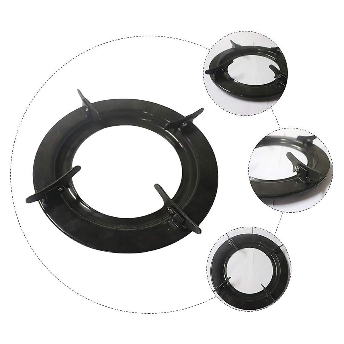 SOLUSTRE 1PC gas stove bracket Wok Support gas stove rack gas trivet wok burner Cooktop Range Pan fry pan replacement stove grates gas cooker rack gas range rack iron milk pot gas